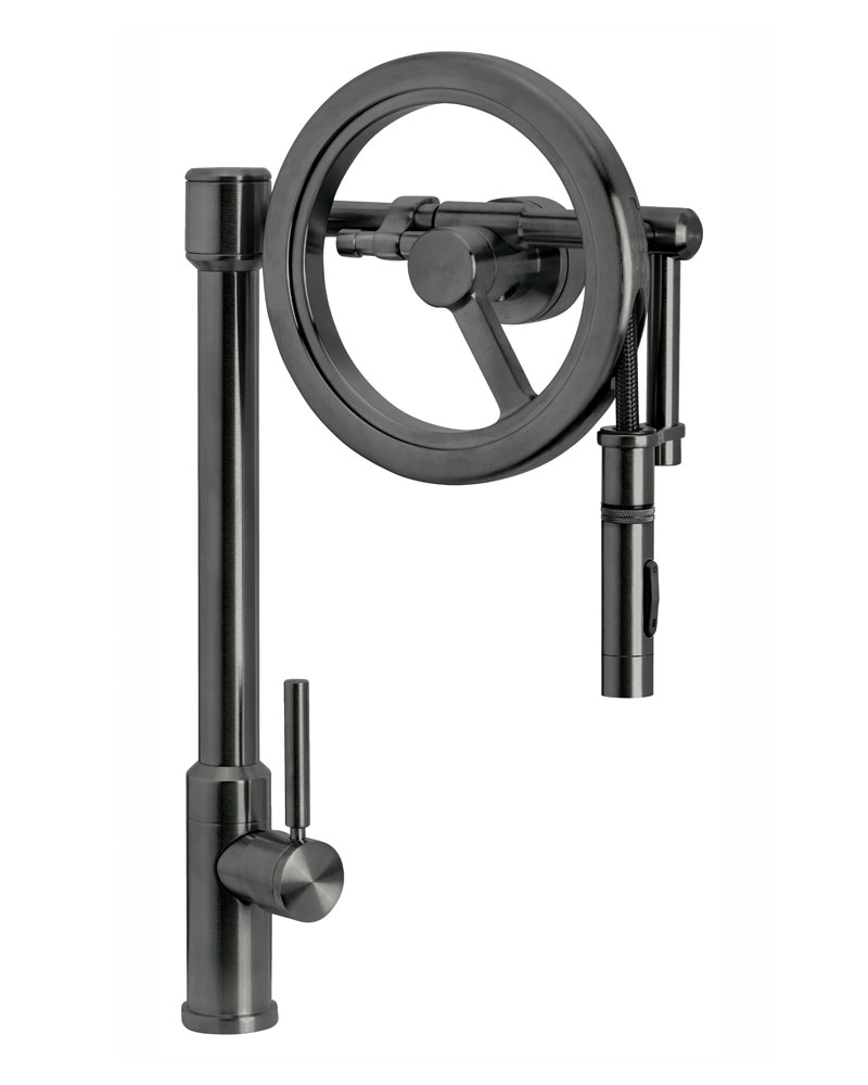 Waterstone Endeavor Wheel Pulldown Faucet | Toggle Sprayer | 5125